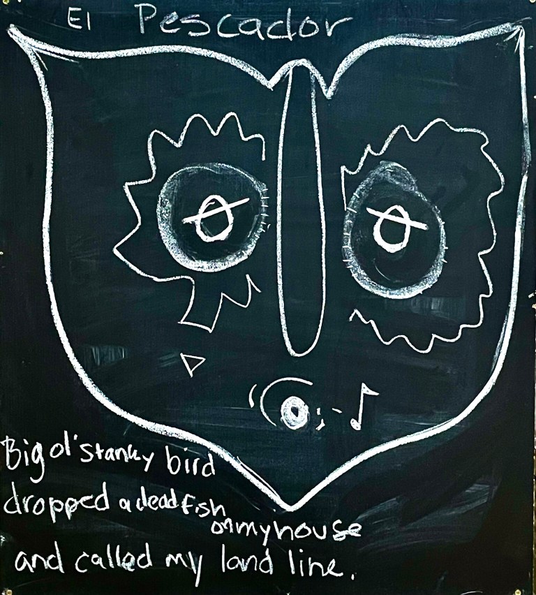 Whistling Owl chalk haiku series – Fifty State Banana